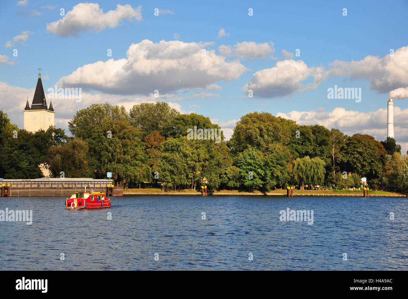 Germany, Berlin, Treptow, the Spree, island the youth Stock Photo - Alamy