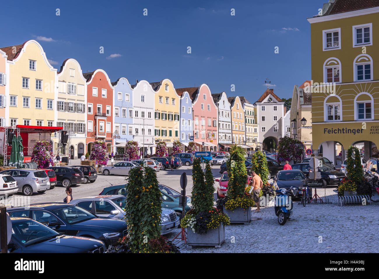 Baroque town scharding austria hi-res stock photography and images - Alamy