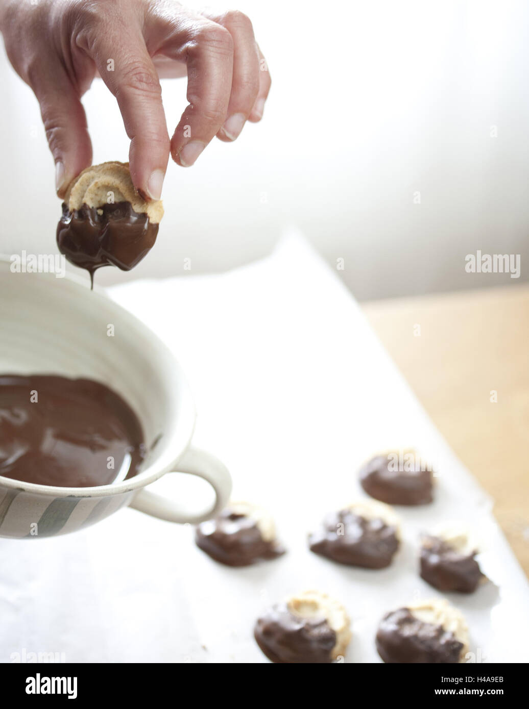 Chocolate dip biscuits hi-res stock photography and images - Alamy