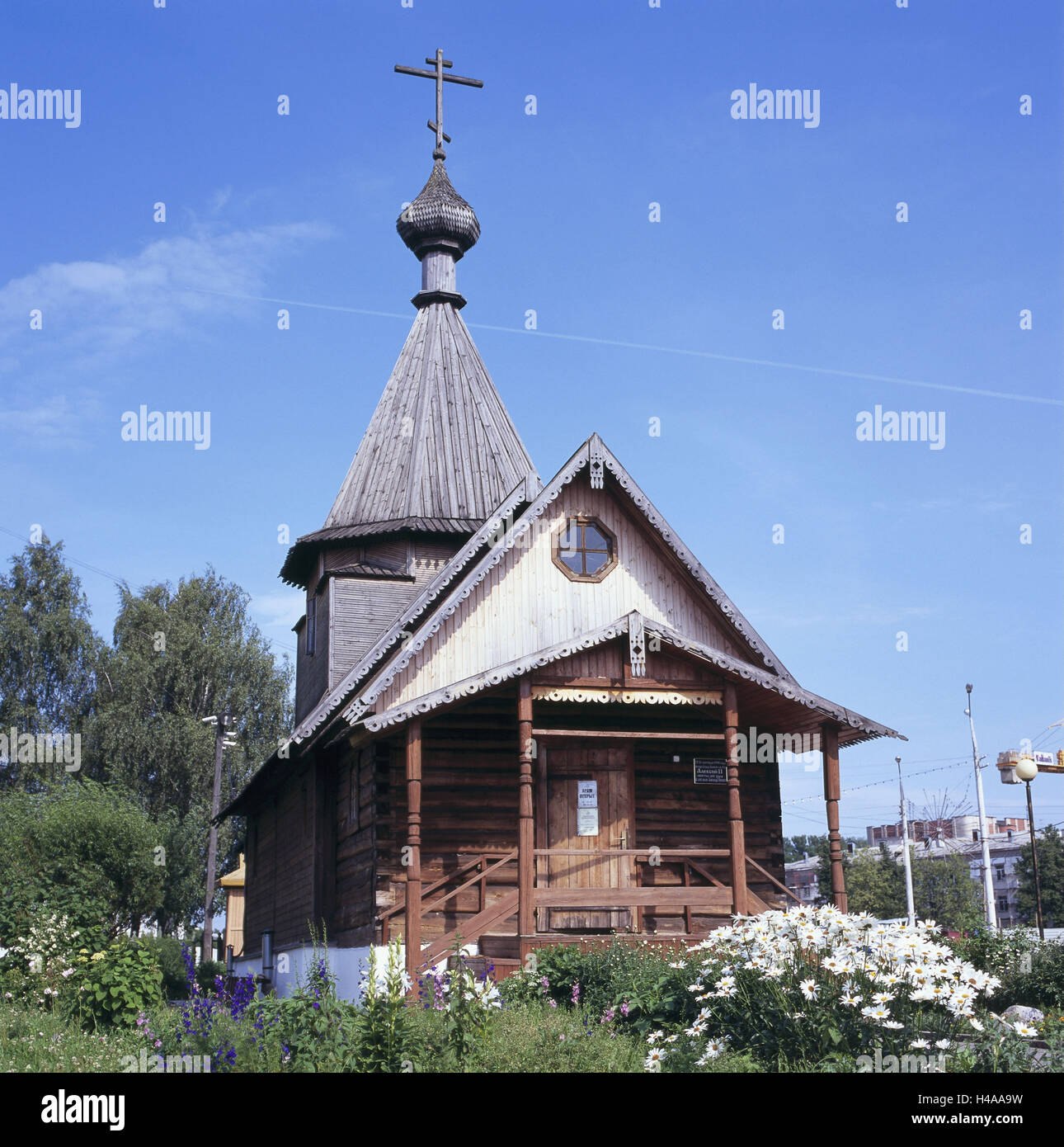 Byelorussia, Wizebsk, wooden church Stock Photo - Alamy
