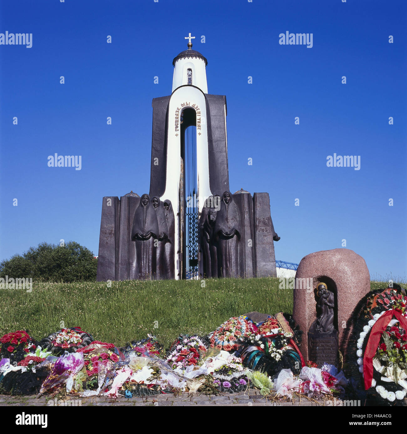 Byelorussia, Minsk, monument for the offerings the Afghanistan war ...