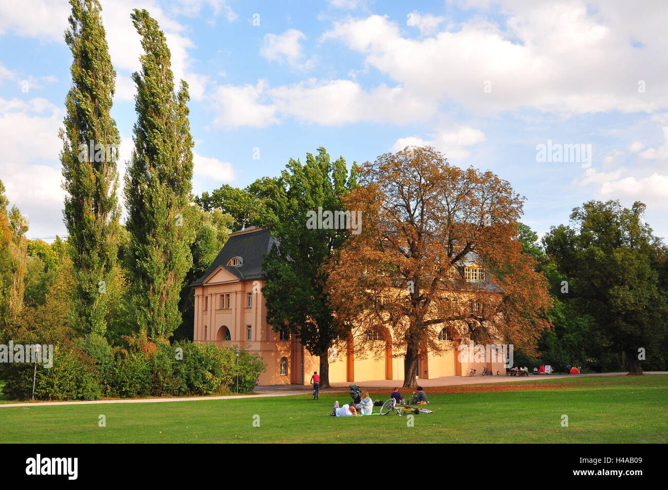 Germany, Thuringia, Weimar, town park, Roman house Stock Photo - Alamy