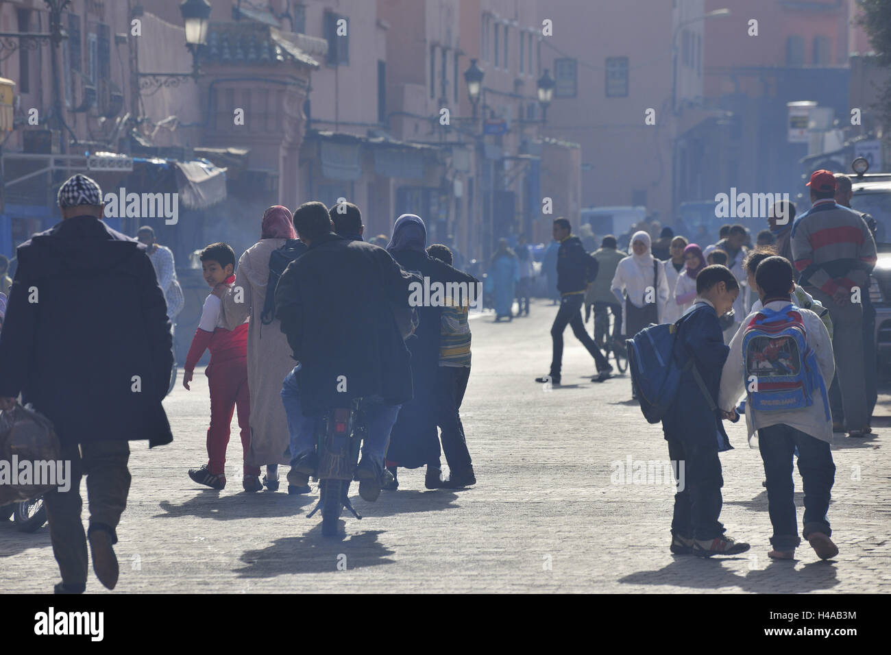 Street in the morning, Marrakech, Morocco Stock Photo - Alamy