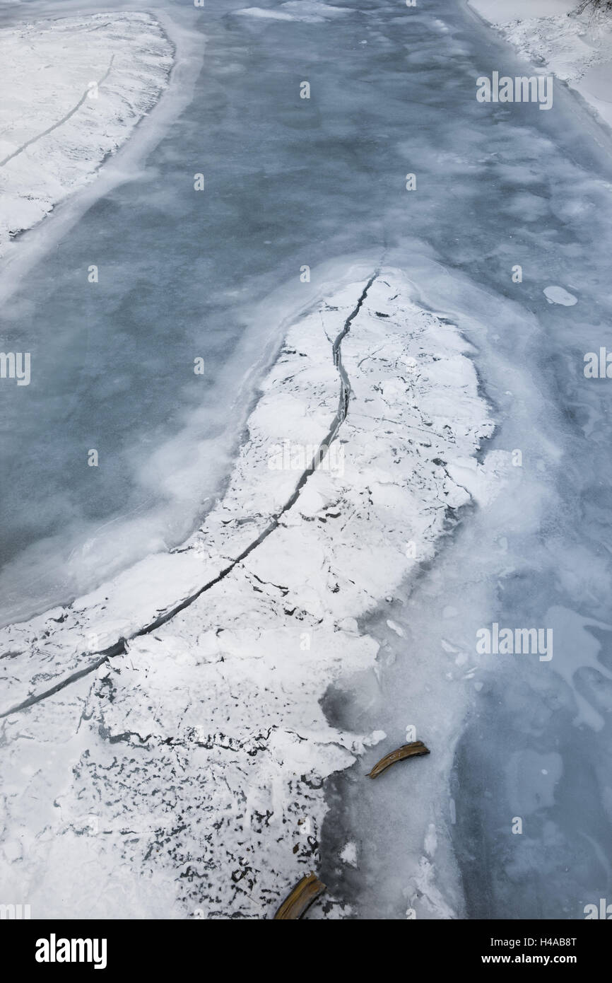 Frozen river, close-up Stock Photo - Alamy