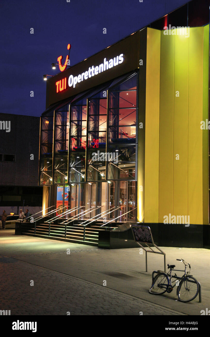 Piece Pauli, operetta house TUI on the game booth space, illuminateds ...