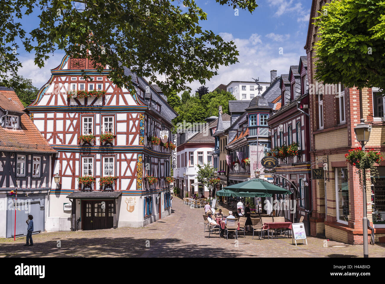 Idstein german half timbered house road hi-res stock photography and ...
