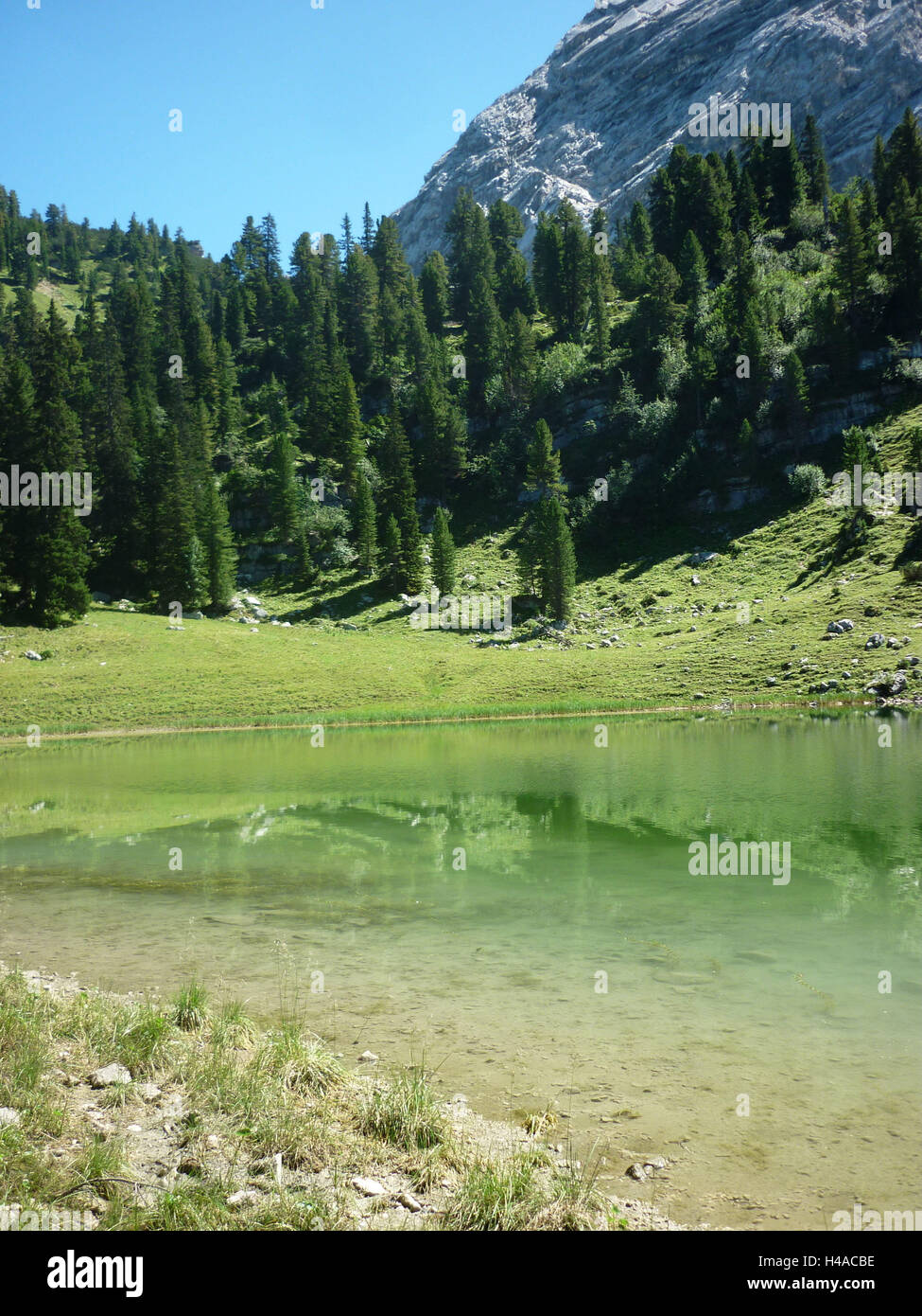 Germany, Bavaria, Wetterstein Range, Schachensee, Upper Bavaria ...