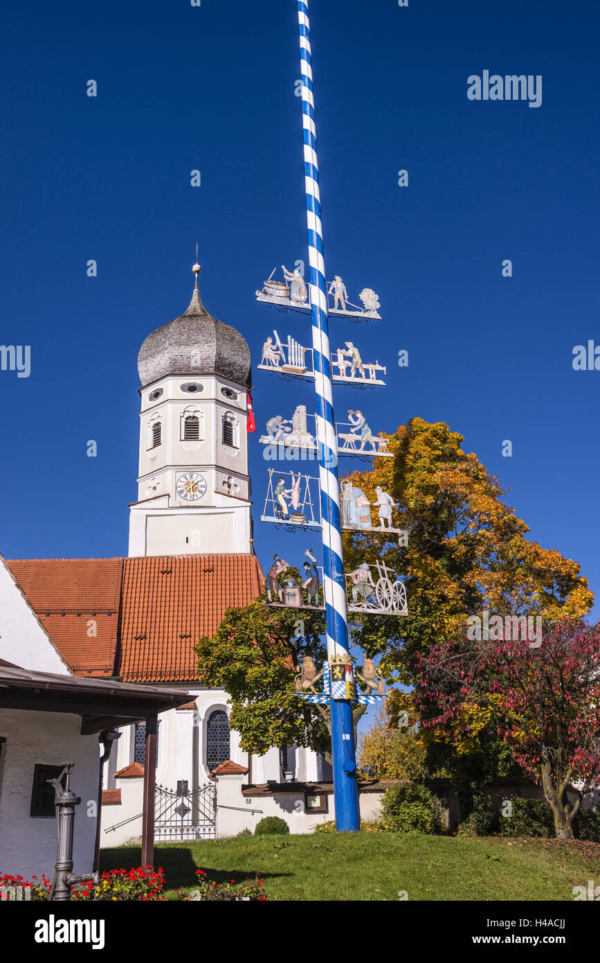 Germany, Bavaria, Upper Bavaria, 'Fünf Seen Land' (region), Andechs ...