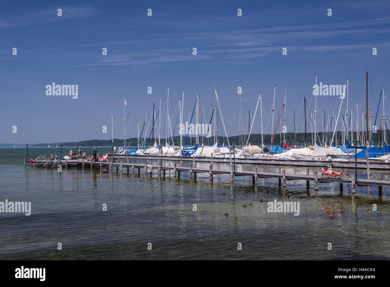 Germany, Bavaria, Upper Bavaria, 5-sea country, Starnberger lake, sea ...