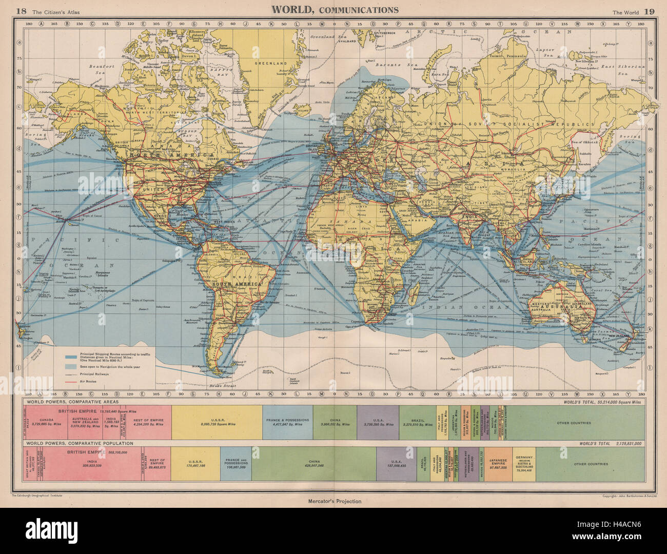 Shipping routes map hi-res stock photography and images - Alamy