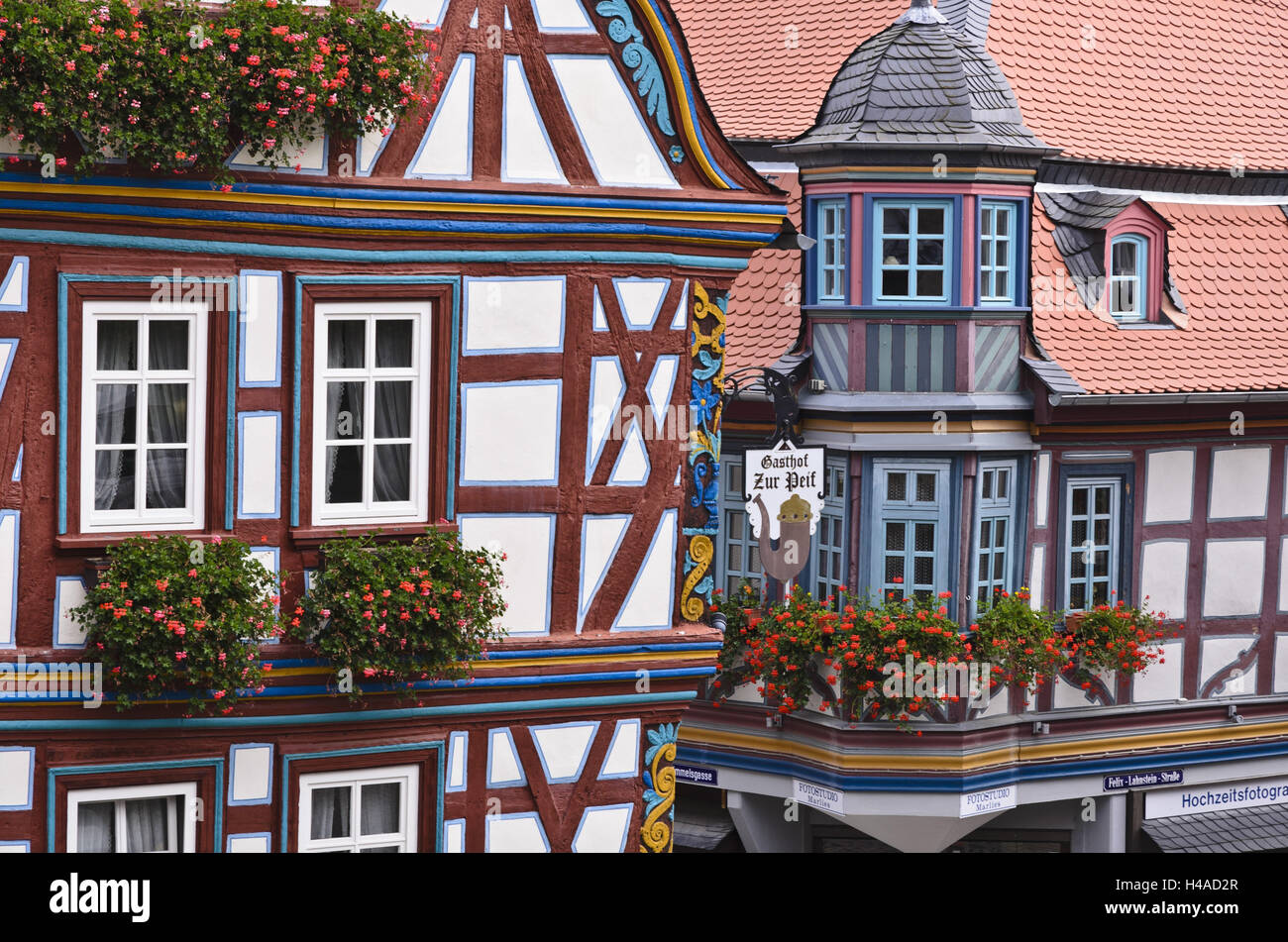 Germany, Hessen, Taunus, German Timber-Frame Road, Idstein, king's ...