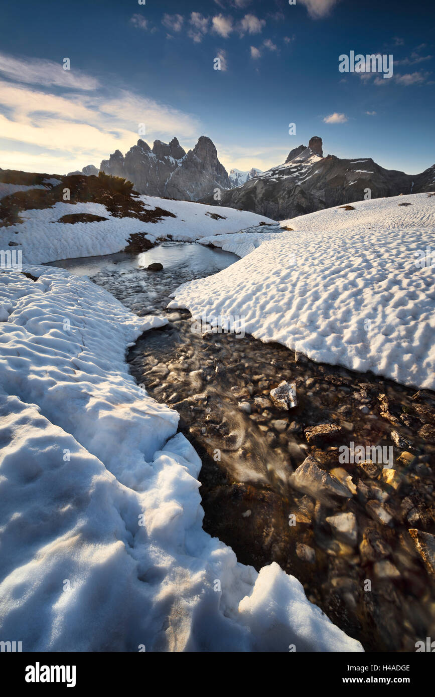 Italy, Dolomites, mountains, snow Stock Photo - Alamy