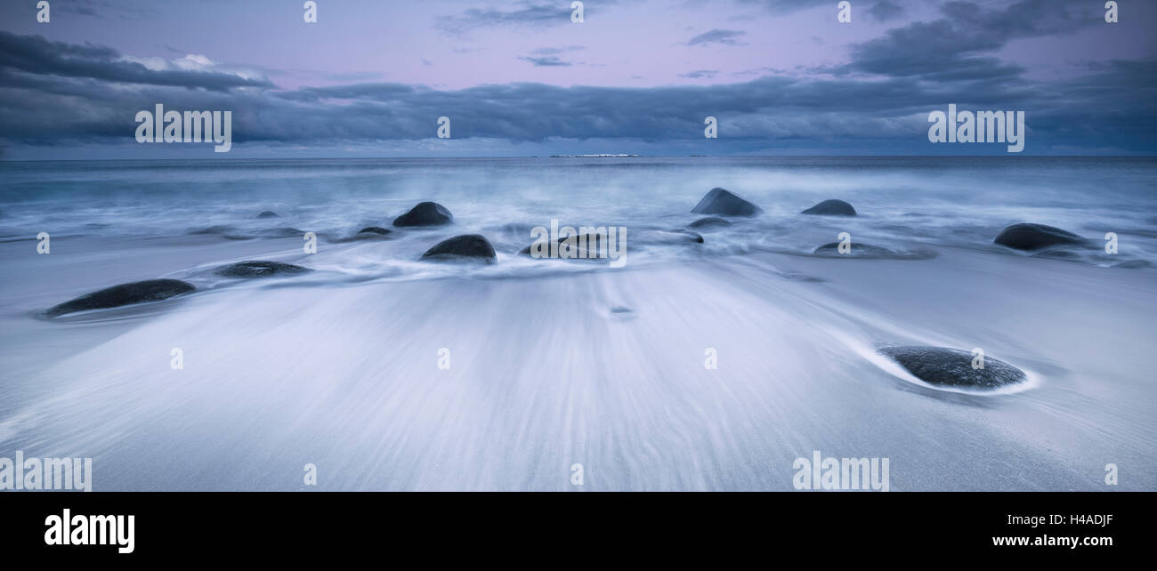 Norway, Lofoten, sea, coast, surf, Atlantic Ocean Stock Photo - Alamy