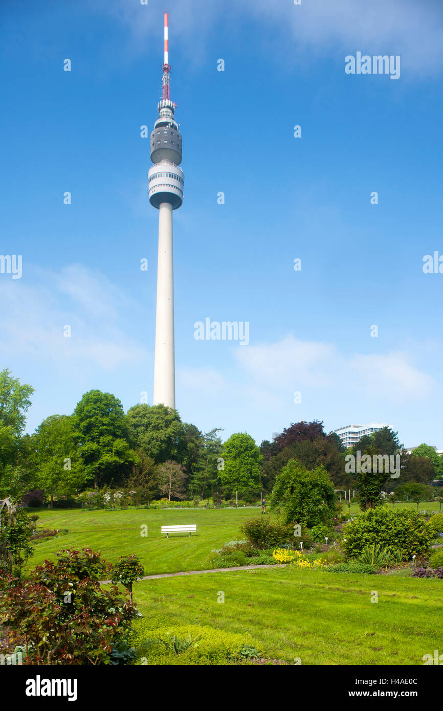 Germany, Dortmund, Westphalian's park, Dortmund television tower ...
