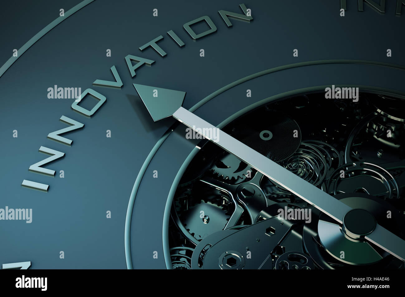 3D Rendering of Innovation compass Stock Photo - Alamy