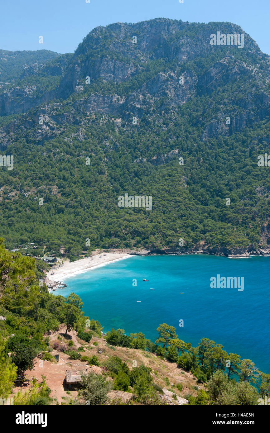 Turkey, province of Mugla, Fethiye, Ölü Deniz, Kabak bay Stock Photo ...