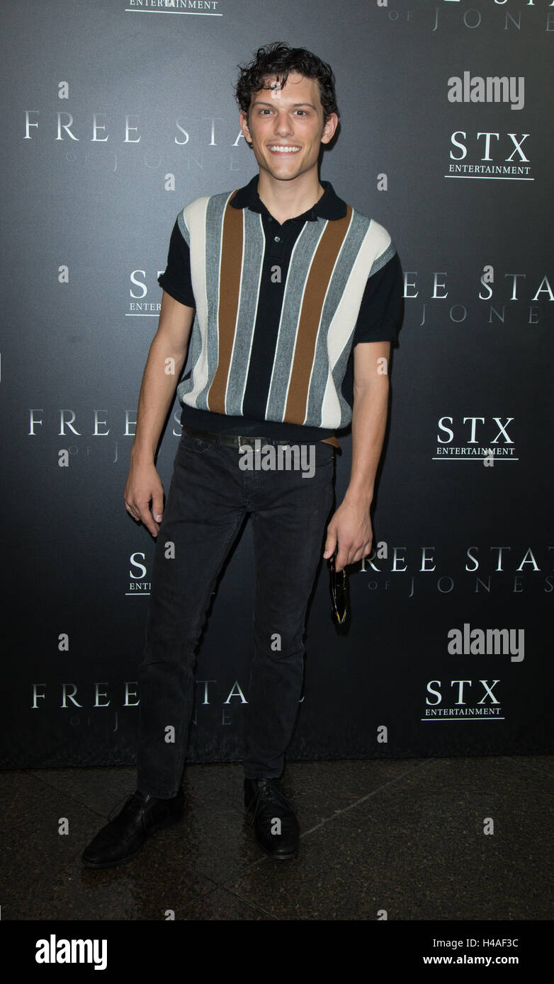 Nick Marcone attends Free State of Jones movie premiere at DGA Theater ...