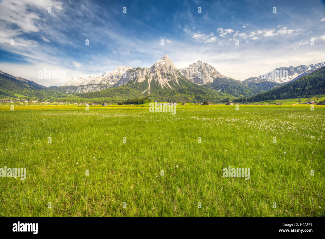 Lermoos village, Tyrol, Austria Stock Photo - Alamy