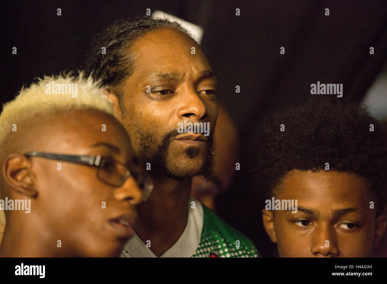 Snoop Dogg attends the Celebrity basketball game presented by Sprite ...