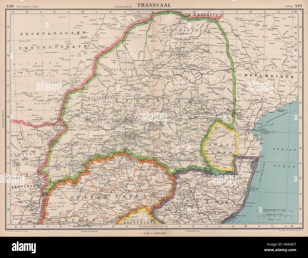Transvaal South Africa Map