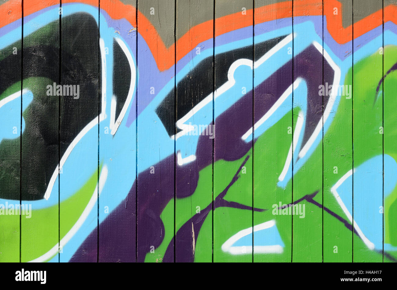 Graffiti on fence hi-res stock photography and images - Alamy