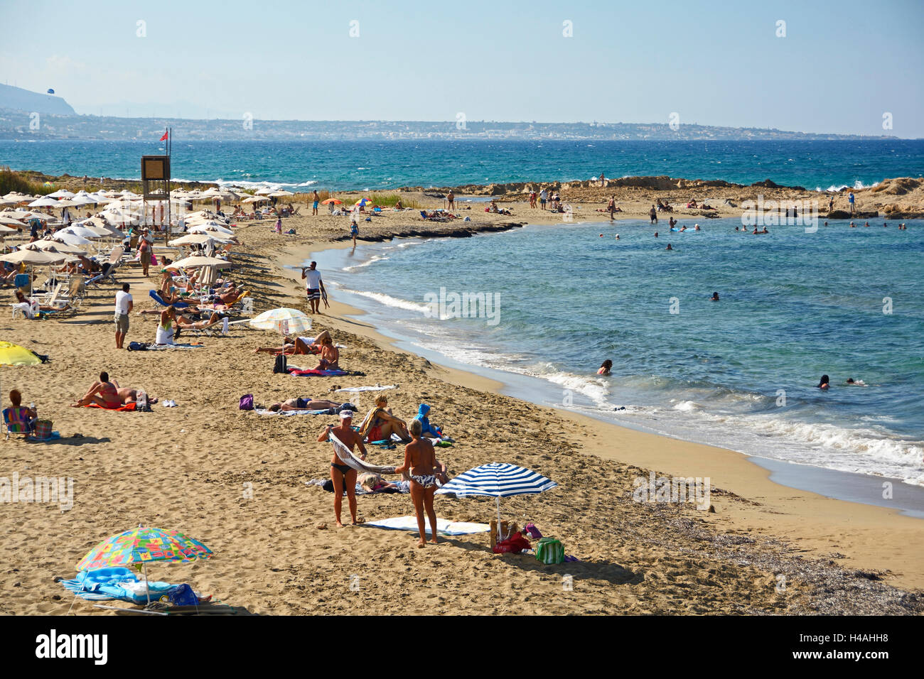 Crete, Malia, Potamos beach Stock Photo - Alamy