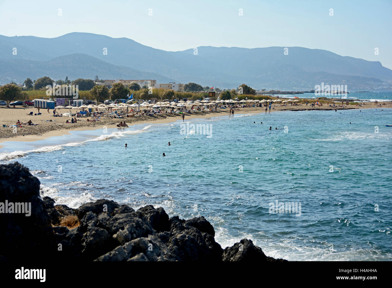 Crete, Malia, Potamos beach Stock Photo - Alamy