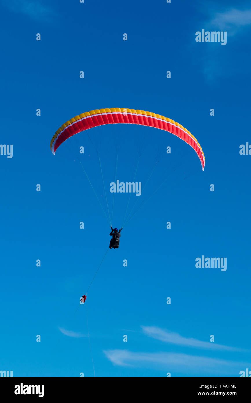 Paraglider, aviation, paragliding, winch start, paraglider winch, start ...