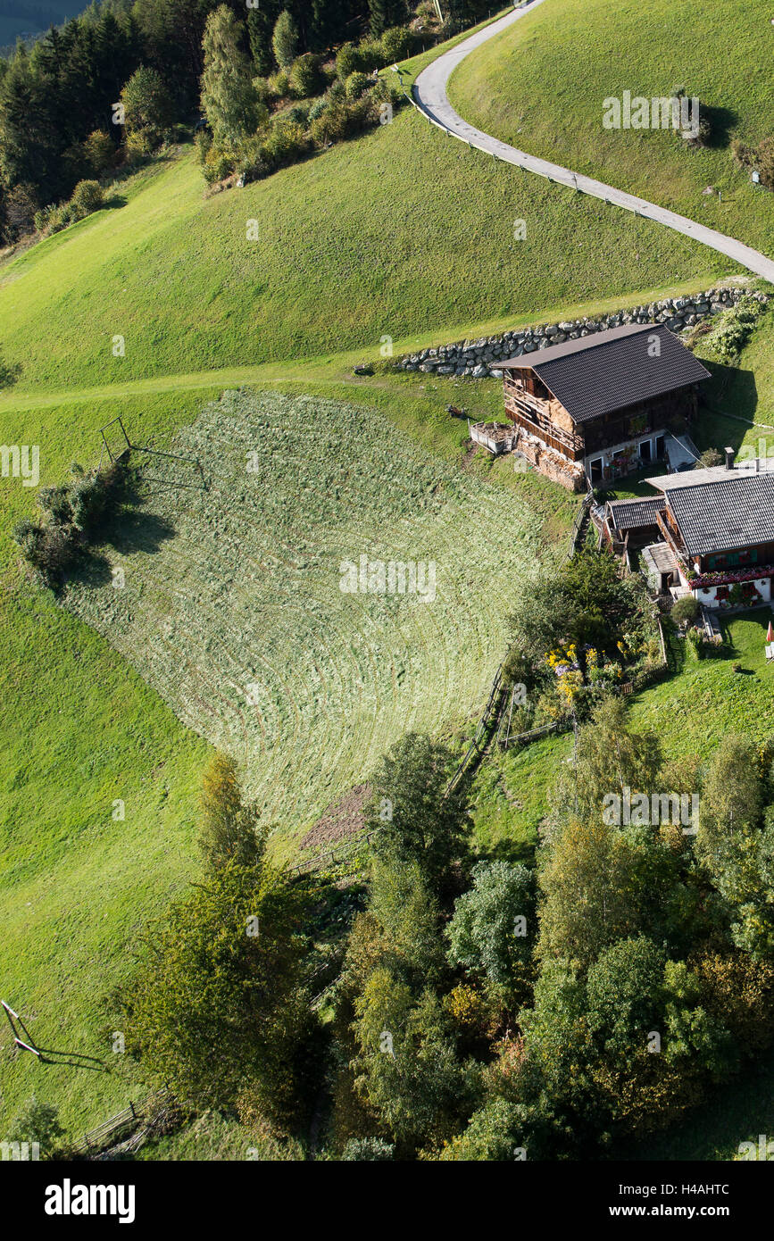 Mountain farm, Ahornach, mountain farmer, Sand in Taufers, South Tyrol ...