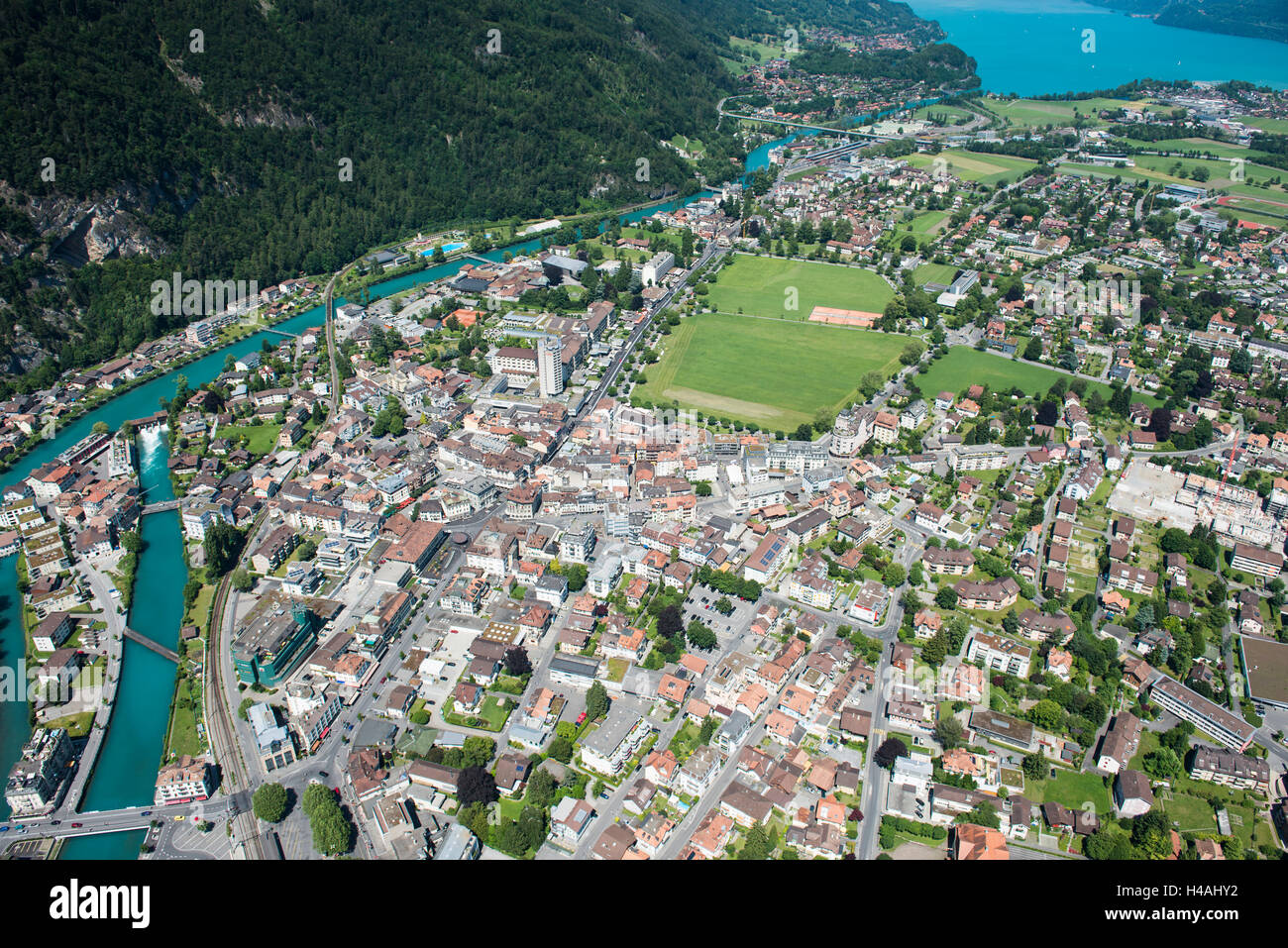 Interlaken, Interlaken-Oberhasli, Bern, Switzerland, Jungfrau region ...