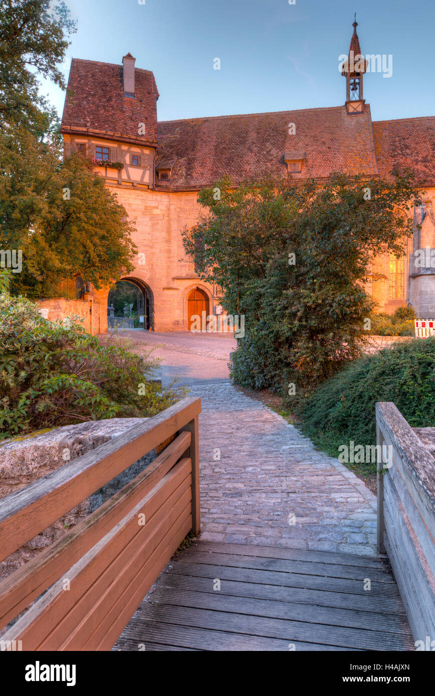 St. Wolfgang or shepherd church in Rothenburg ob der Tauber, Franconia ...