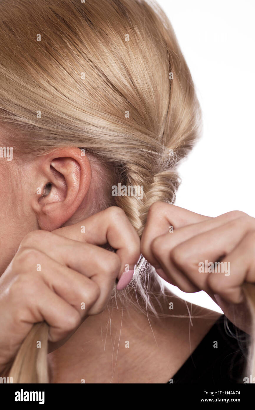 Instructions braided hairstyle double herringbone plait step 1 of 4 ...