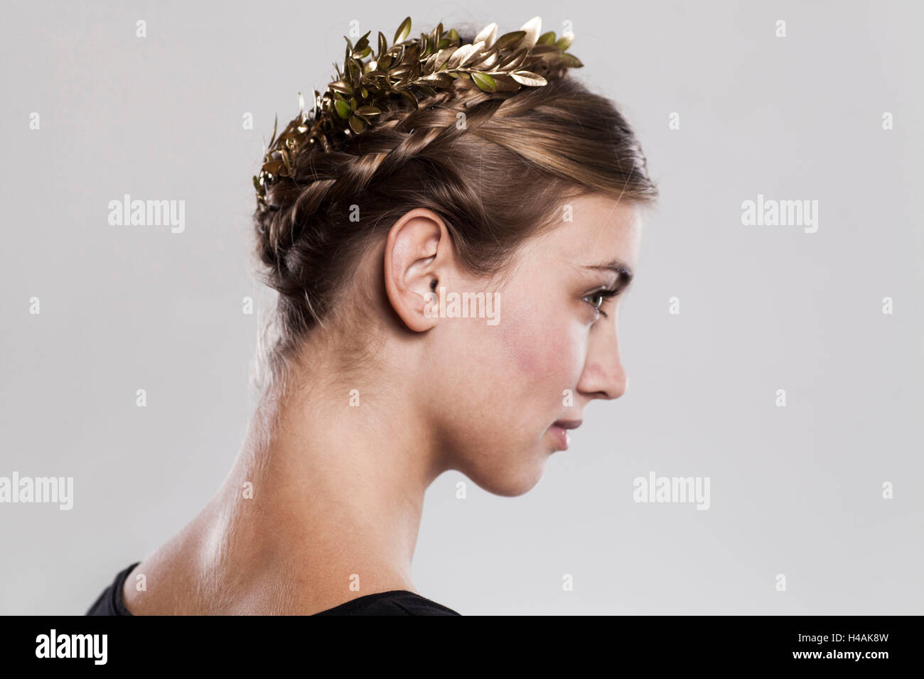 Instructions double plait step 5 of 5 Stock Photo - Alamy