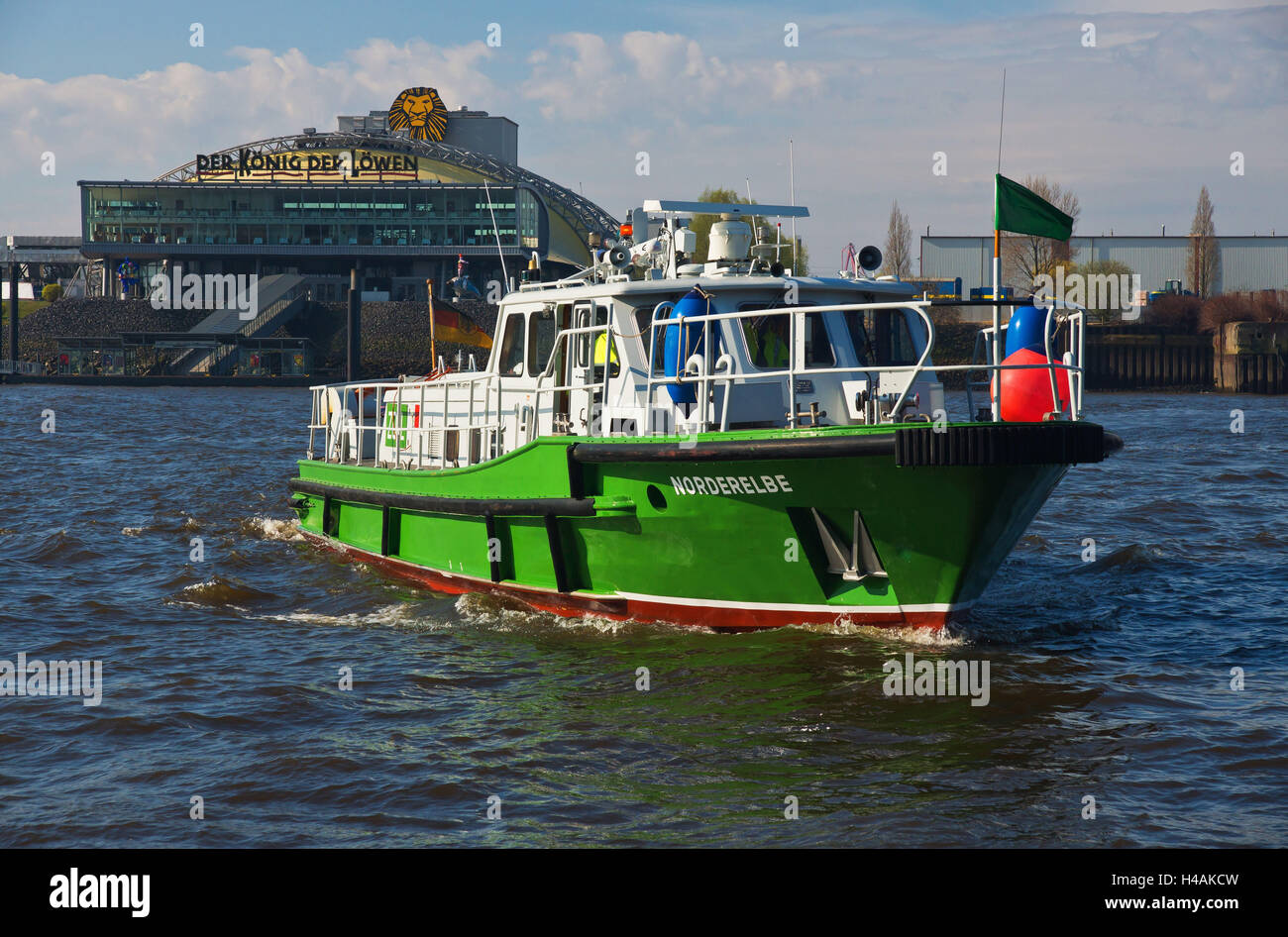 Customs boat 'Norderelbe' at Port of Hamburg Stock Photo - Alamy