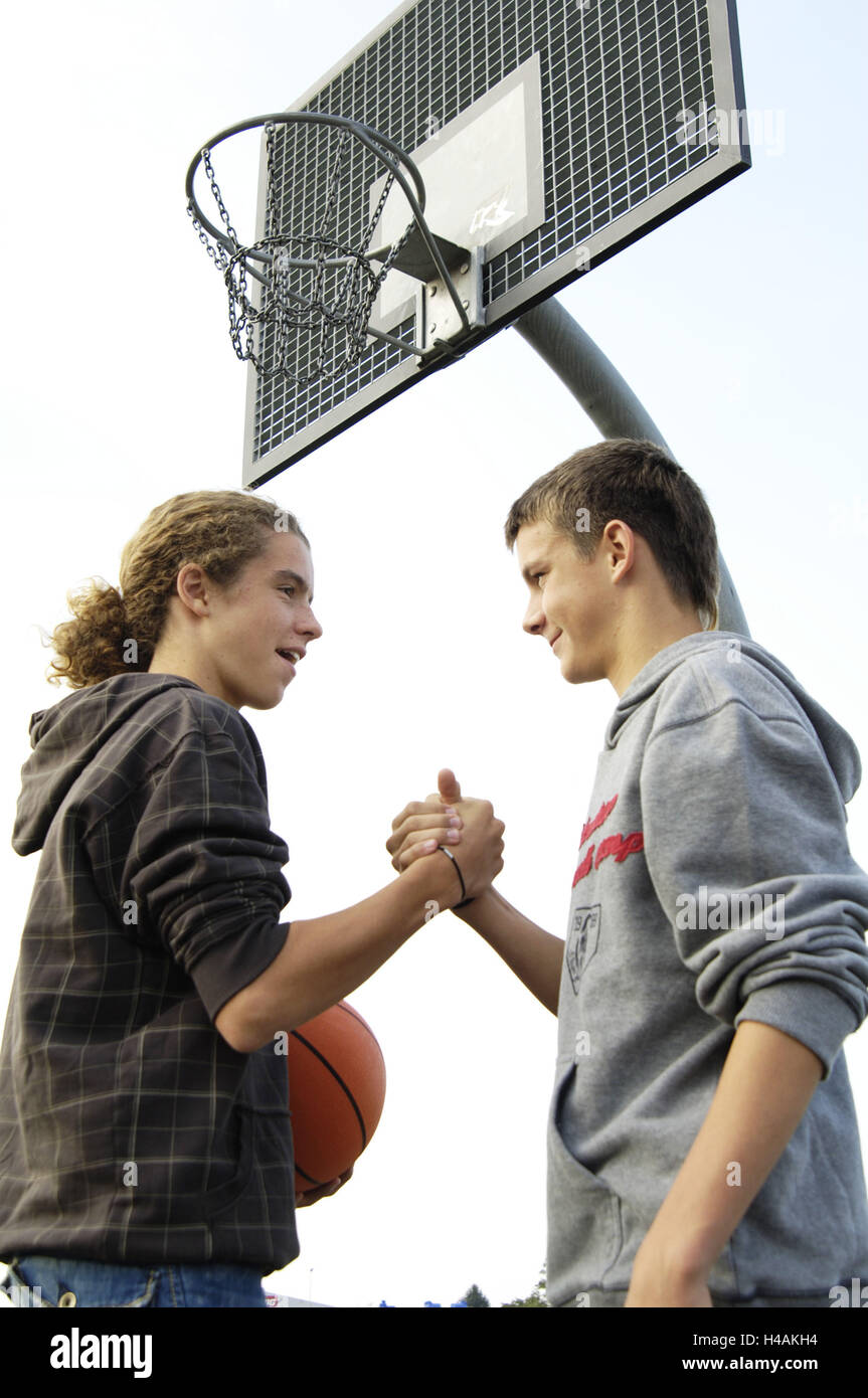 Young person, leisure time, basketball Stock Photo - Alamy