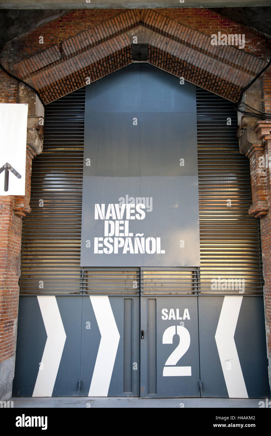 Matadero Centre of art and Culture, Madrid Rio, Madrid, Spain Stock ...