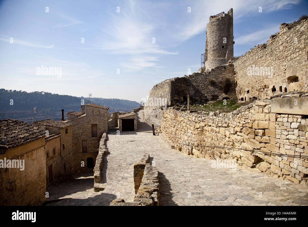 Village Guimera, province of Lleida, Catalonia, Spain Stock Photo - Alamy