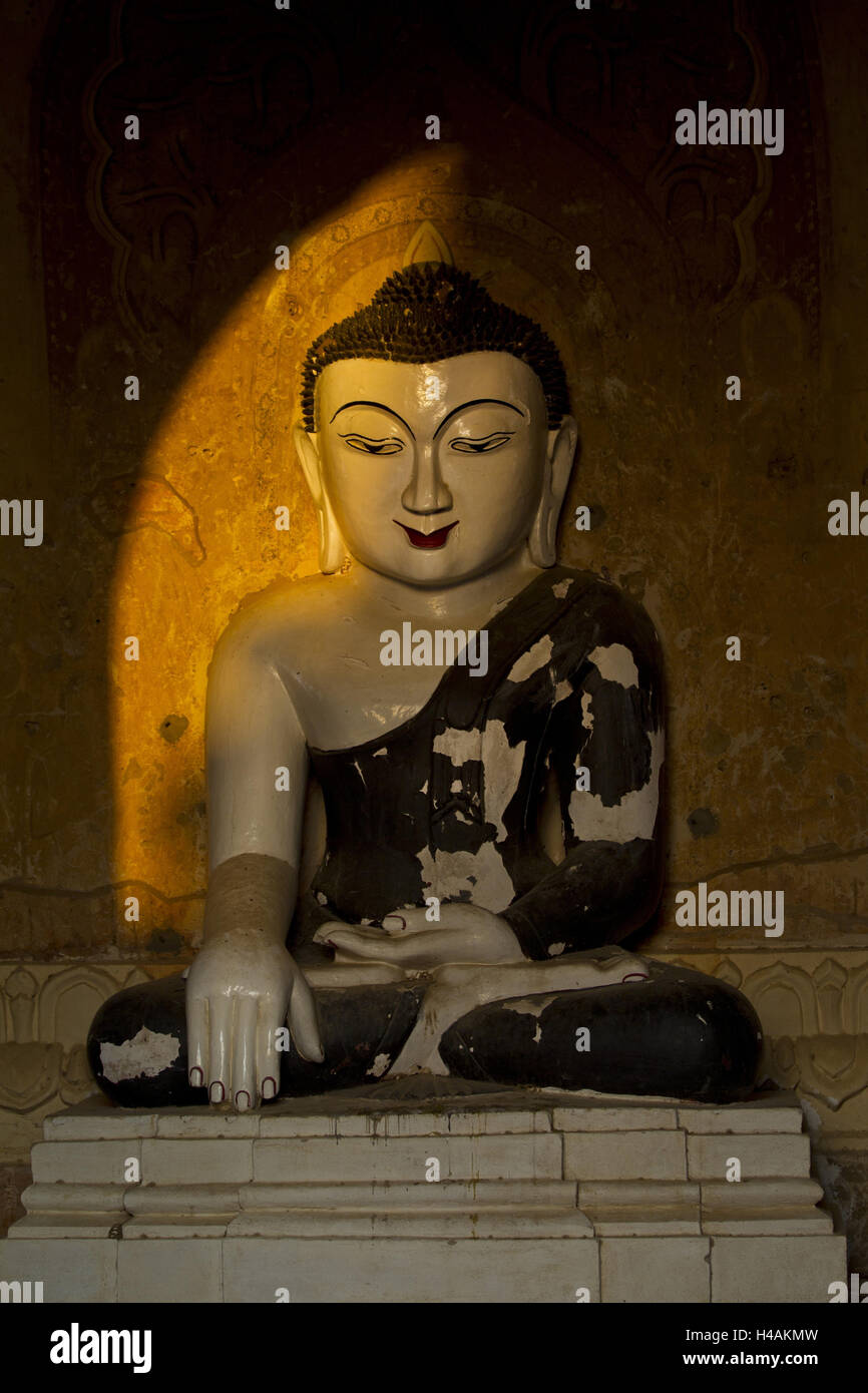 Myanmar, city of Bagan, Buddha statue Stock Photo - Alamy