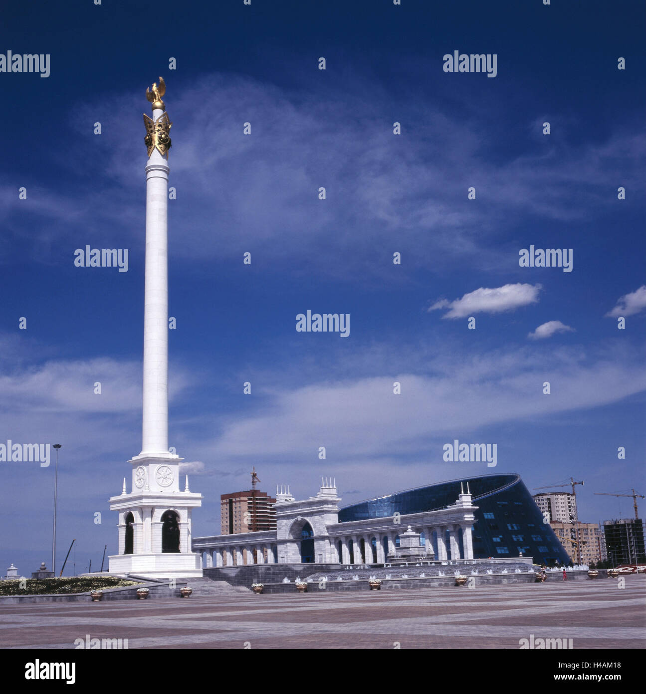 Kazakhstan, Astana, Kazak Yeli monument, building, place of interest ...