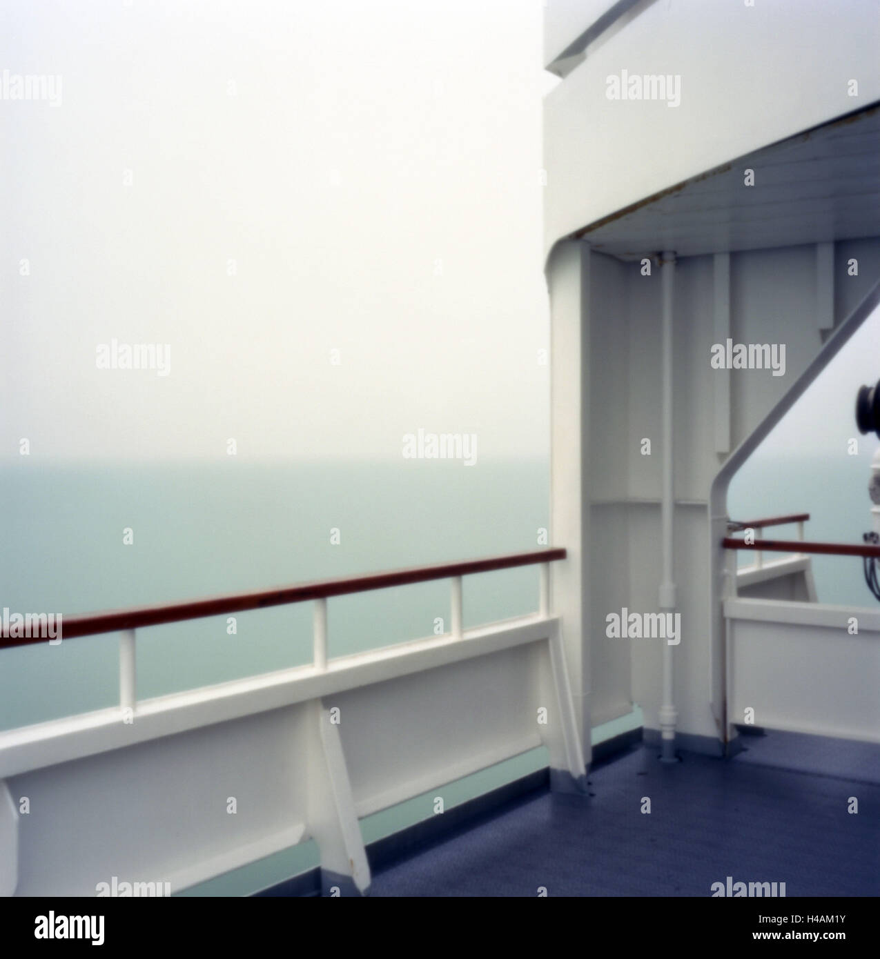 Ferry, rail, railing, sea Stock Photo - Alamy