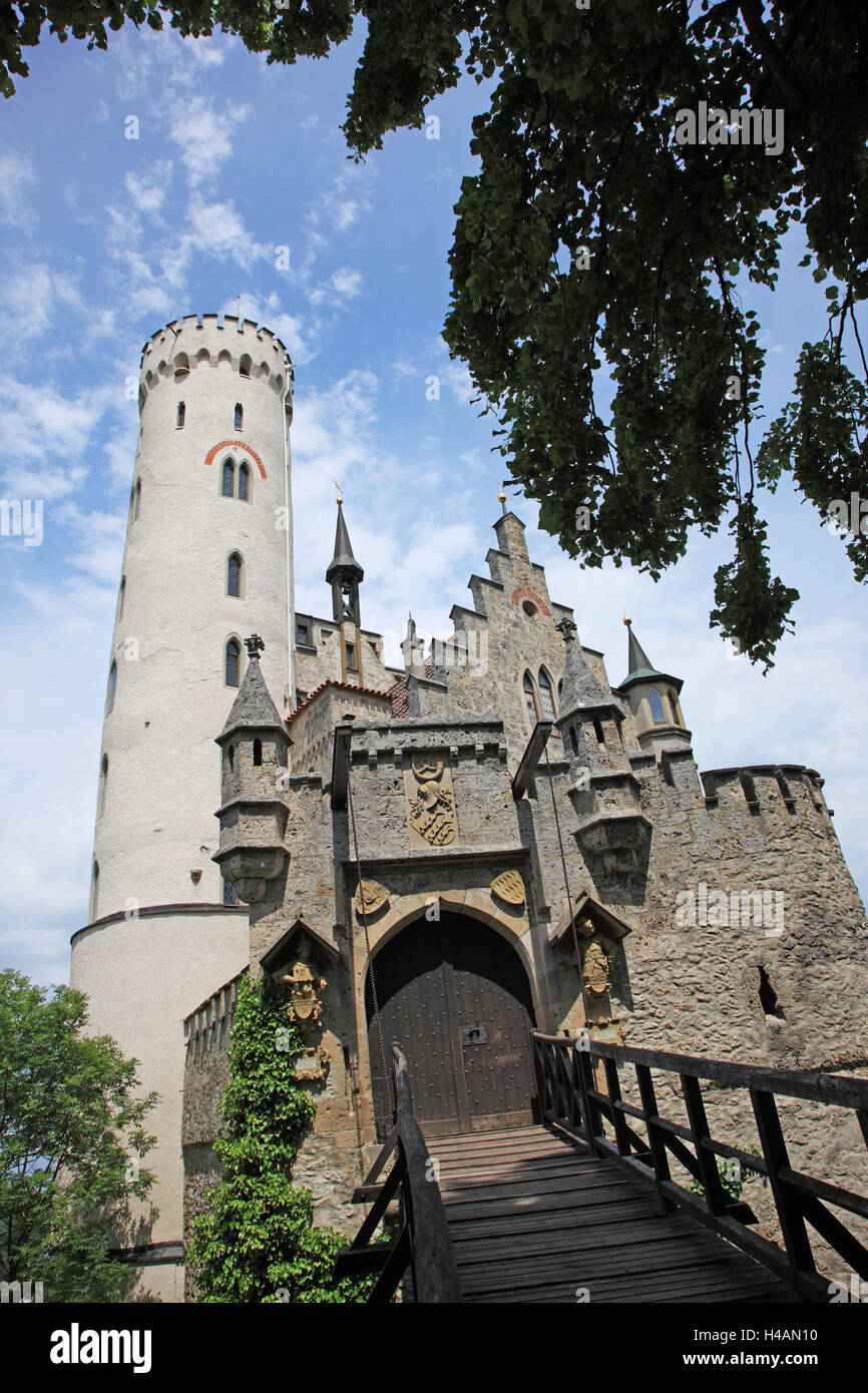 Germany, Baden-Württemberg, Lichtenstein castle Stock Photo - Alamy