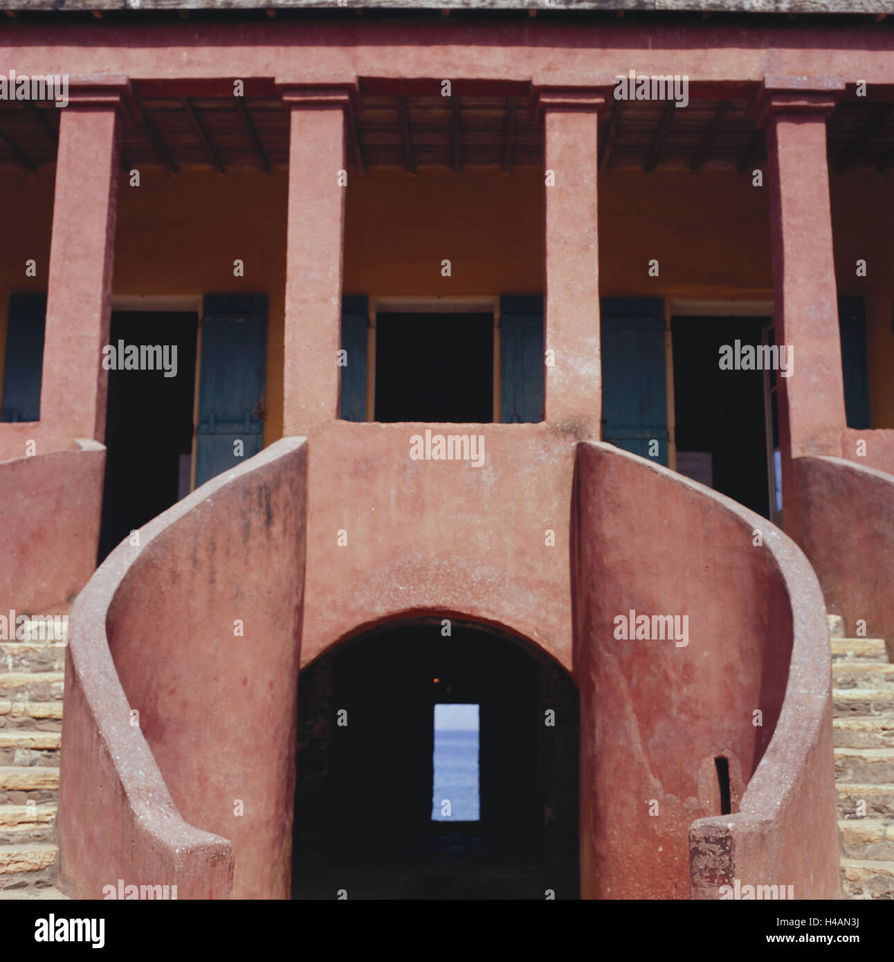 Senegal, the Cape Verde, Ile de Goree, house, Maison the Esclaves ...