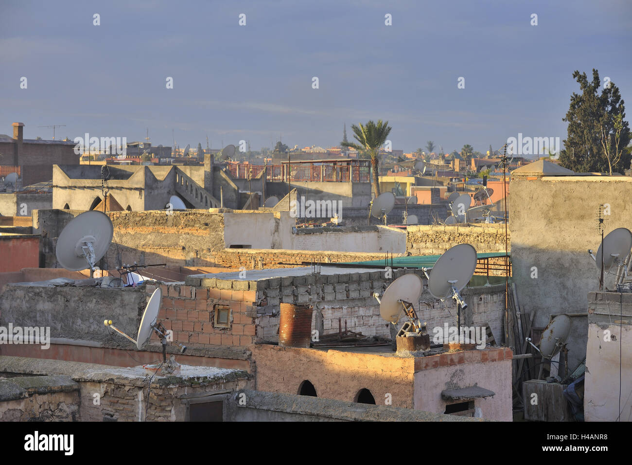 View above the roofs of Marrakech, Morocco Stock Photo - Alamy