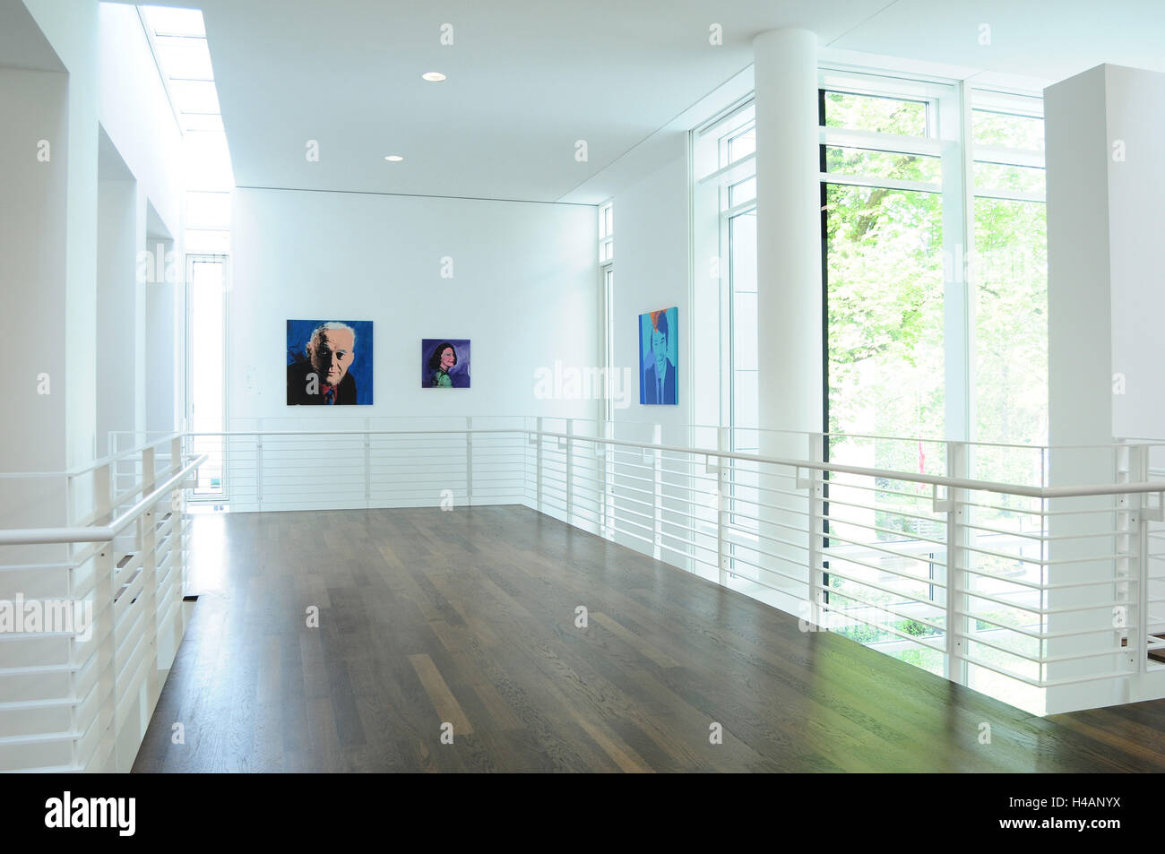 Museum of Frieder Burda, interior shot, showroom, Germany, Baden-Wurttemberg, Baden-Baden ...