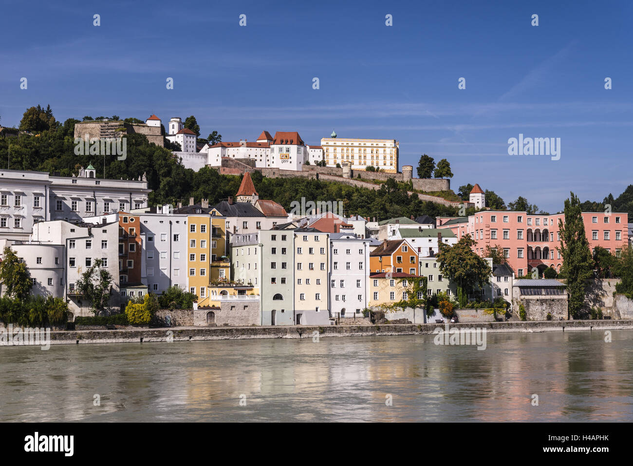 Germany, Bavaria, Lower Bavaria, Donau-Inn, Passau, view of Marien's ...