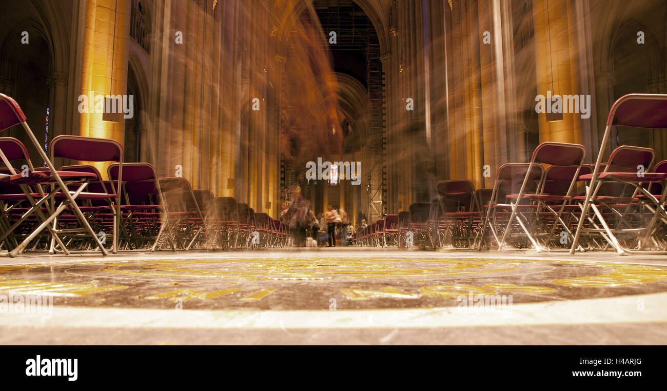 USA, New York City, church, architecture, structure, interior Stock ...