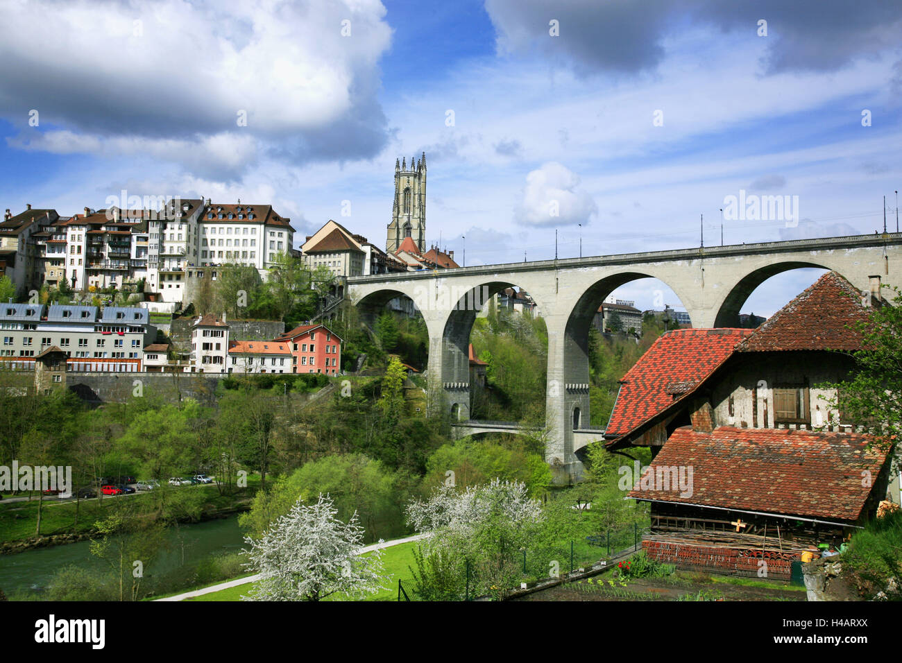 Fribourg berne bridge hi-res stock photography and images - Alamy