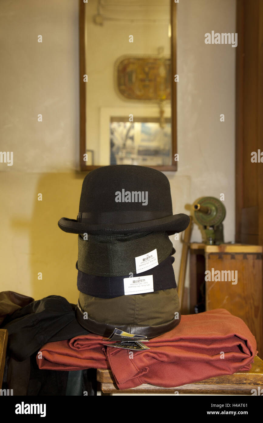 Milliner's shop, hats, craft, business Stock Photo - Alamy
