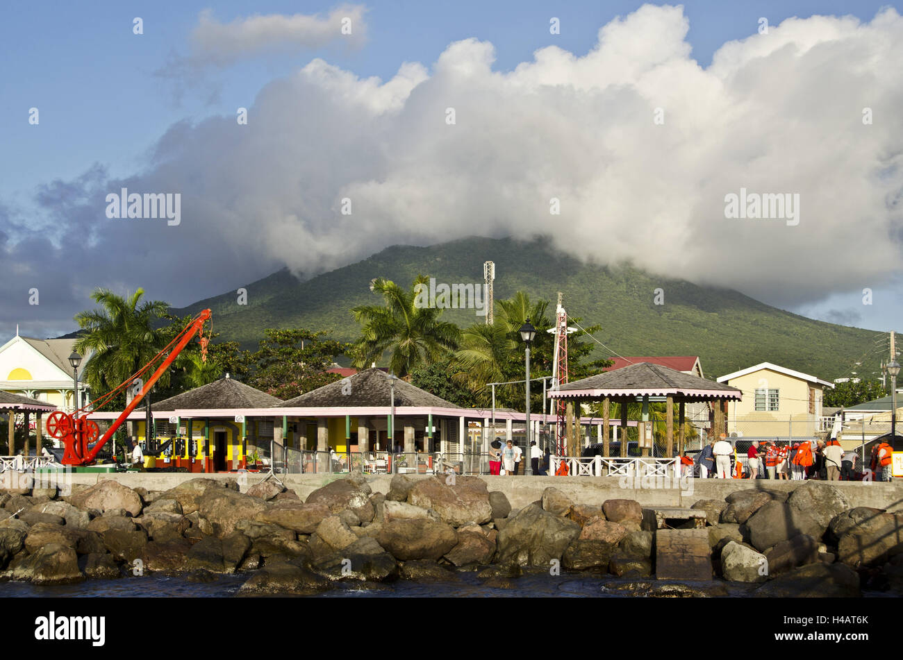 Nevis peak volcano hi-res stock photography and images - Alamy