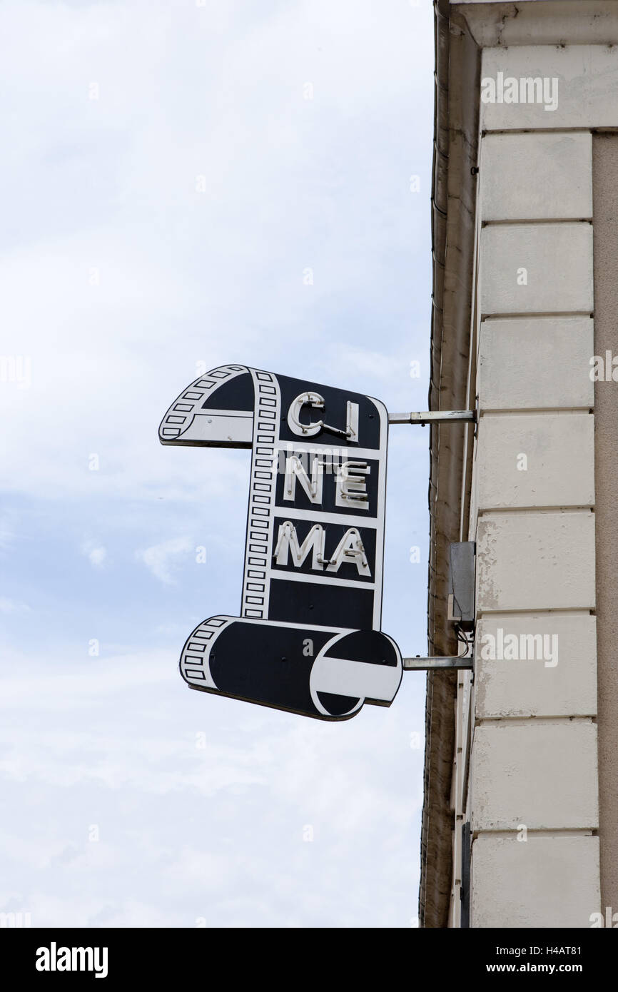Old cinema sign Stock Photo - Alamy